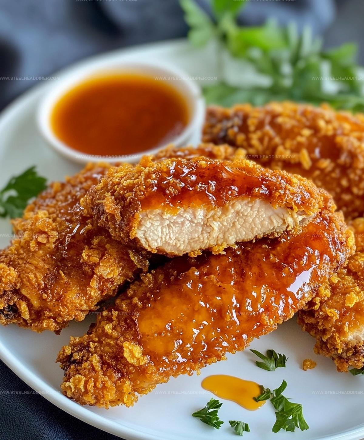 Sizzling Baked Crunchy Hot Honey Chicken Recipe for Dinner Joy ...