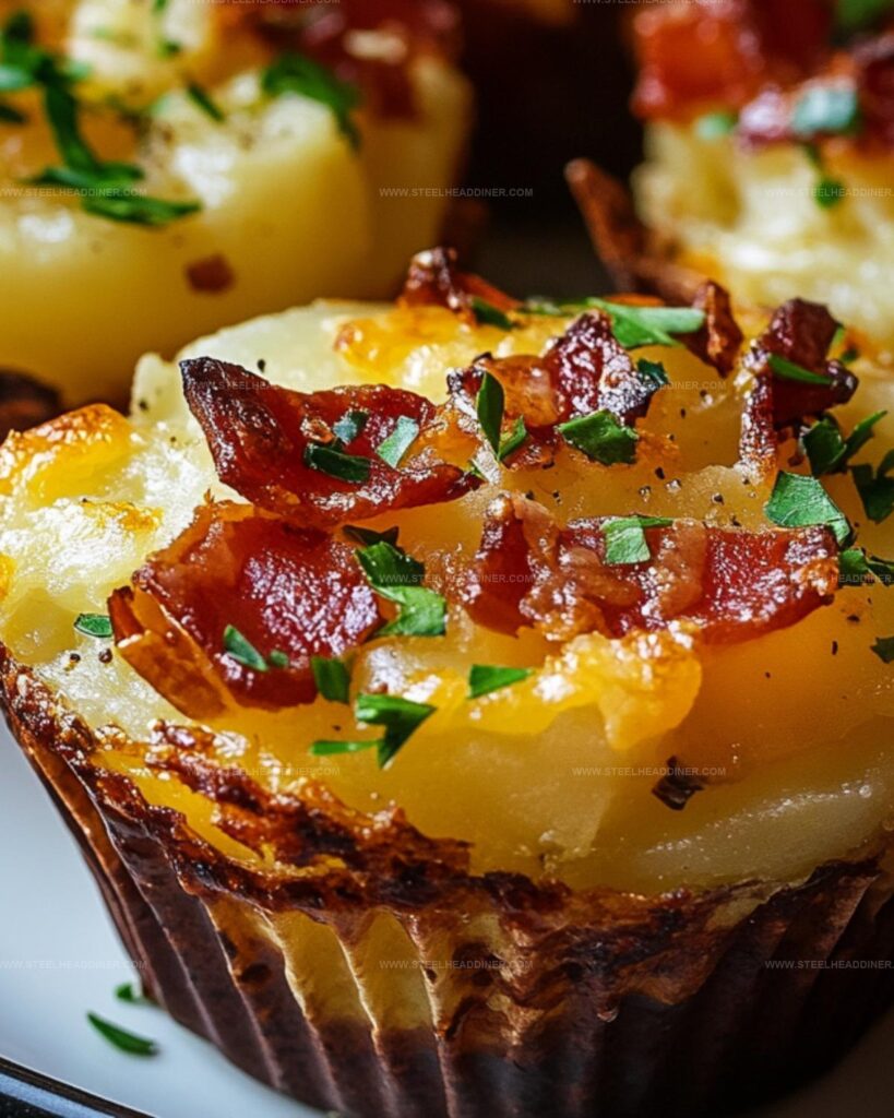 Savory Loaded Potato Cups Recipe: A Crispy Comfort Delight - Steelhead ...