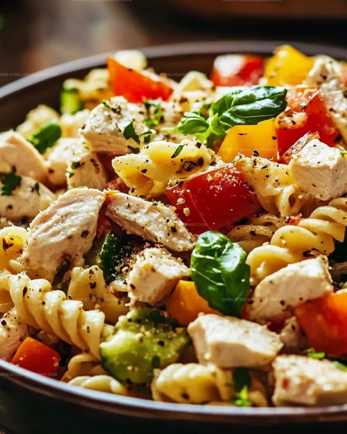 Savory High Protein Chicken Pasta Salad Recipe for Fit Foodies ...