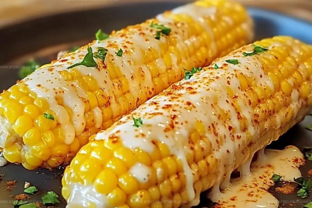Irresistible Cheesy Garlic Butter Corn On The Cob Recipe - Steelhead Diner