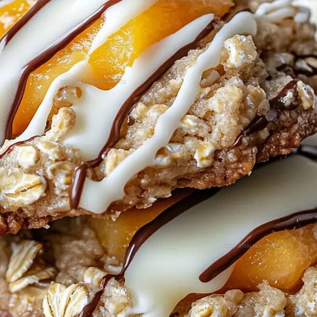 The Creamiest White Chocolate-Dipped Peach Oatmeal Cookies Recipe ...