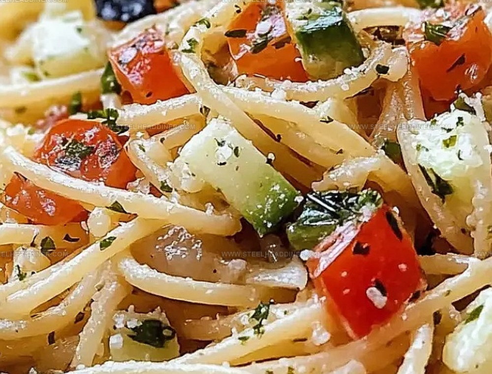 Zesty Cold Spaghetti Pasta Salad Recipe for Summer Picnics - Steelhead ...