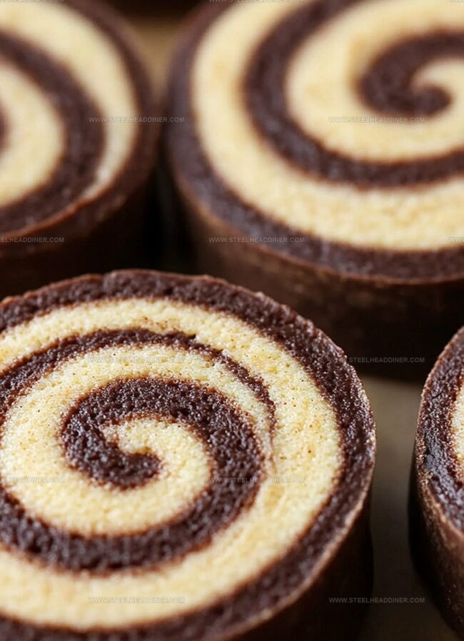 Dreamy No Bake Chocolate Peanut Butter Pinwheels Recipe - Steelhead Diner