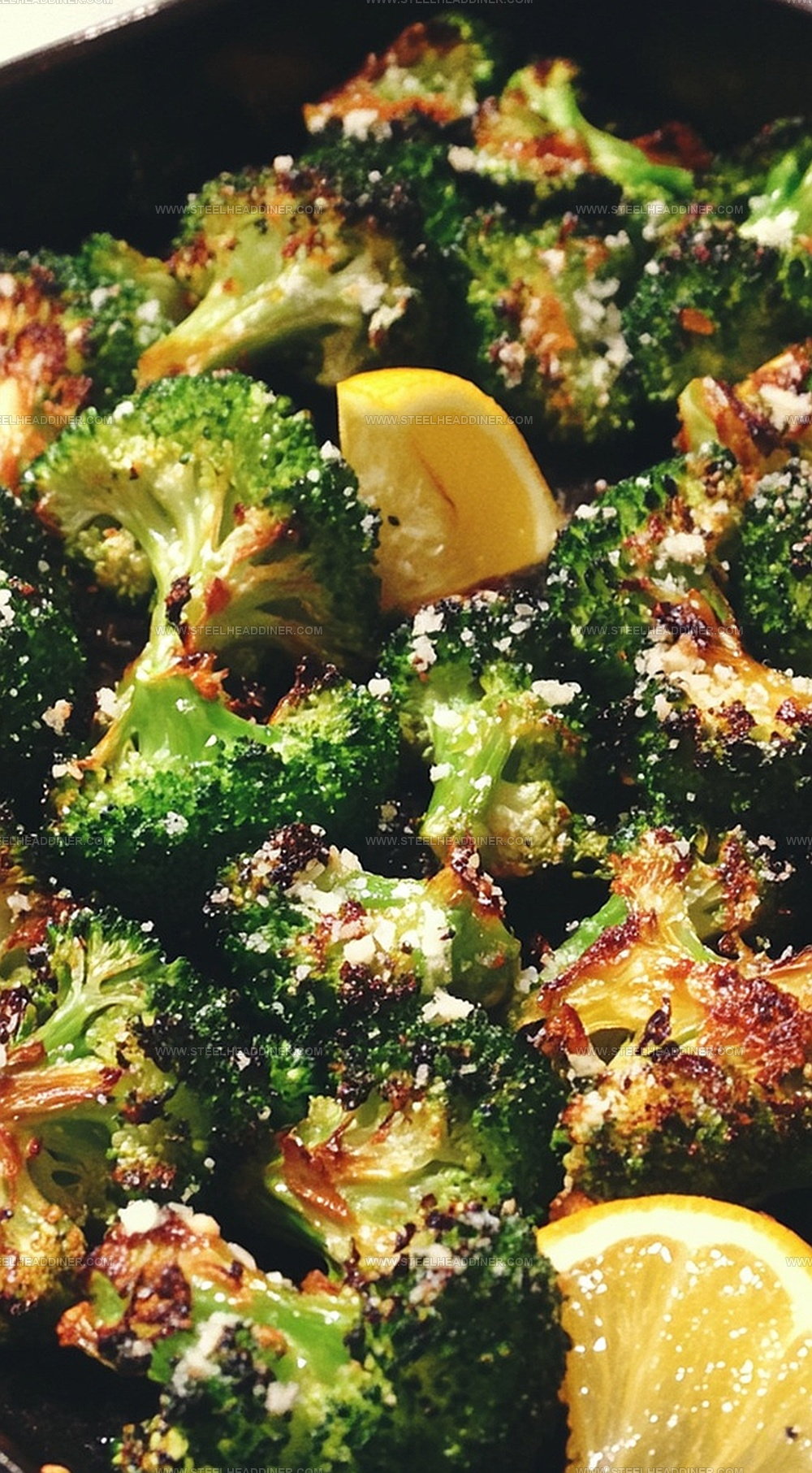 The Zestiest Garlic Parmesan Roasted Broccoli Recipe Ever - Steelhead Diner