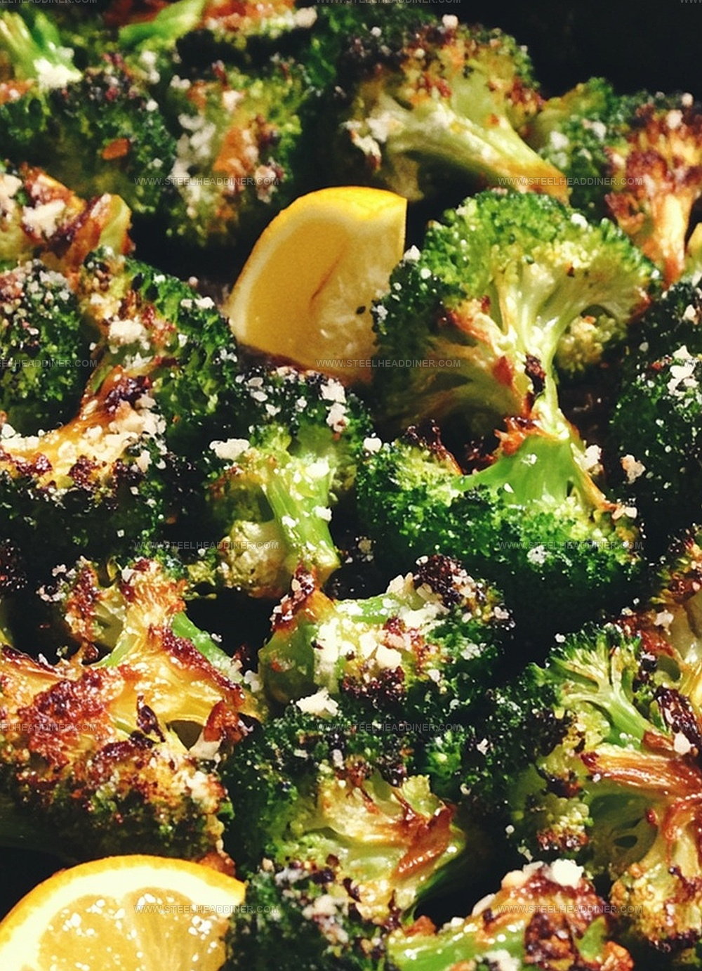 The Zestiest Garlic Parmesan Roasted Broccoli Recipe Ever - Steelhead Diner
